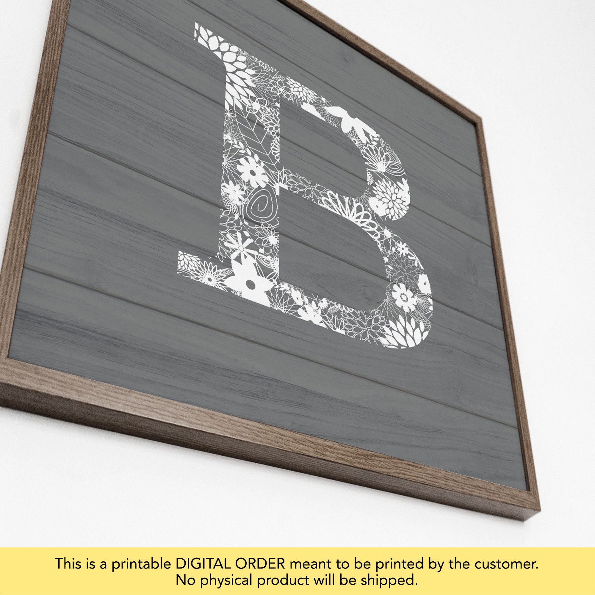 Letter B Wall Decor Letter B Letter B Print Letter B | Etsy Canada