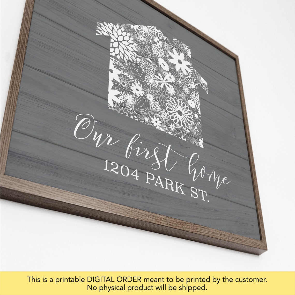 Our First Home Sign New House Printable New Home Address - Etsy