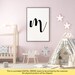 Letter M Wall Decor Letter M Print Initial Wall Decor - Etsy
