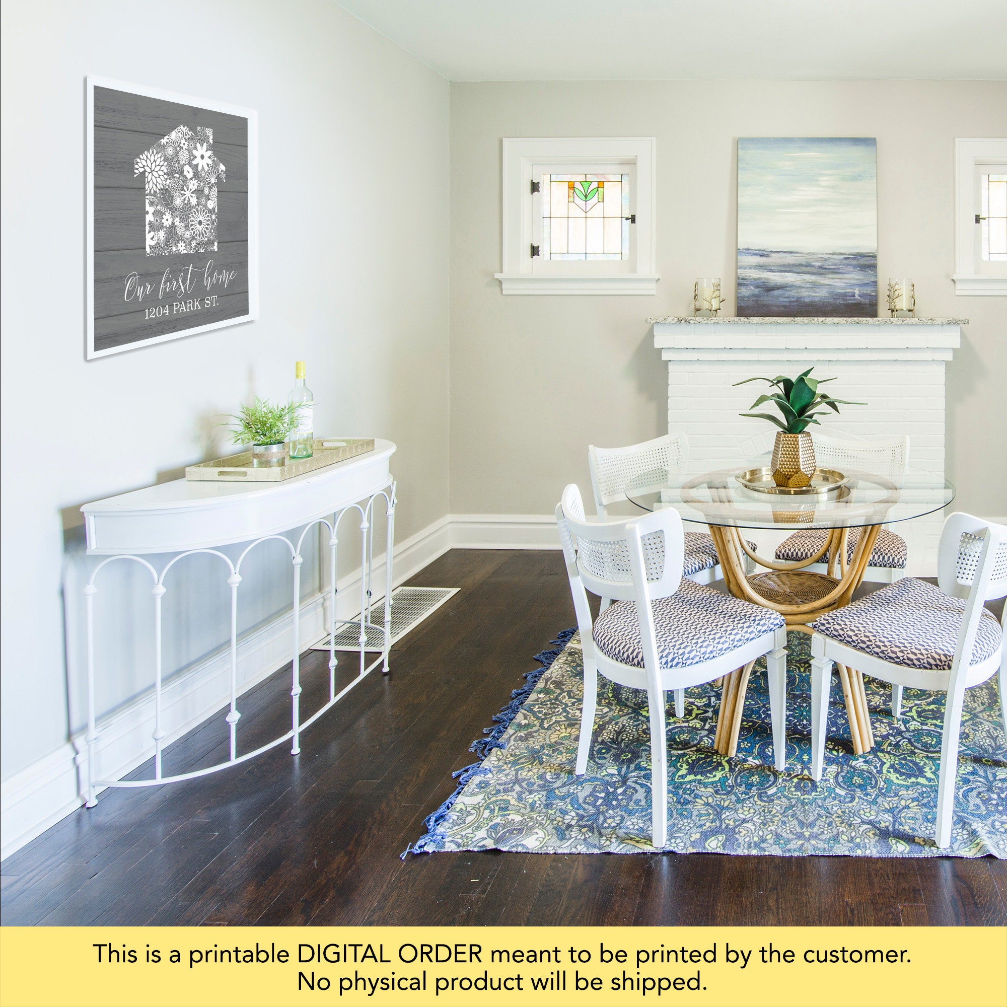 Our First Home Sign New House Printable New Home Address - Etsy