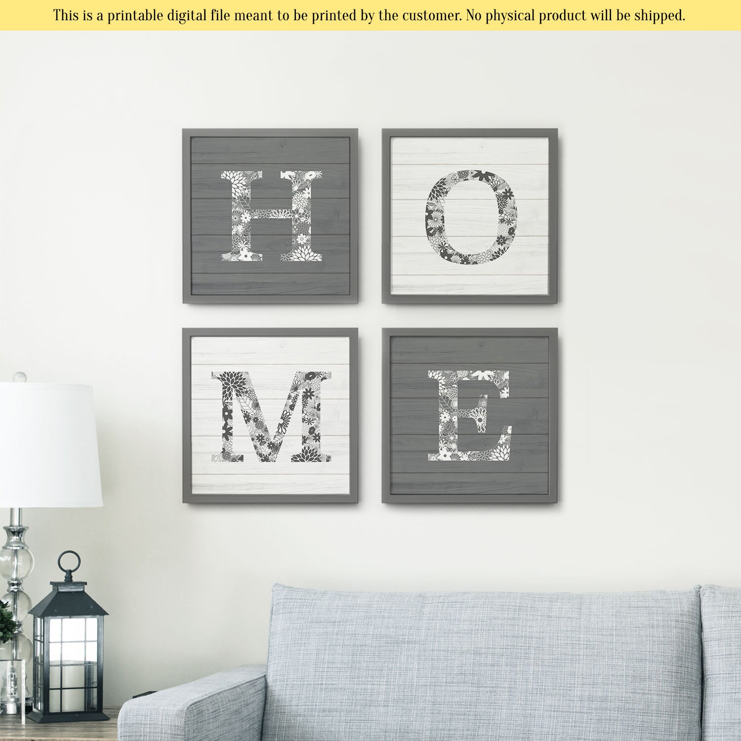 Letters for Wall Decor Home Wood Letters Set of 4 Wooden | Etsy