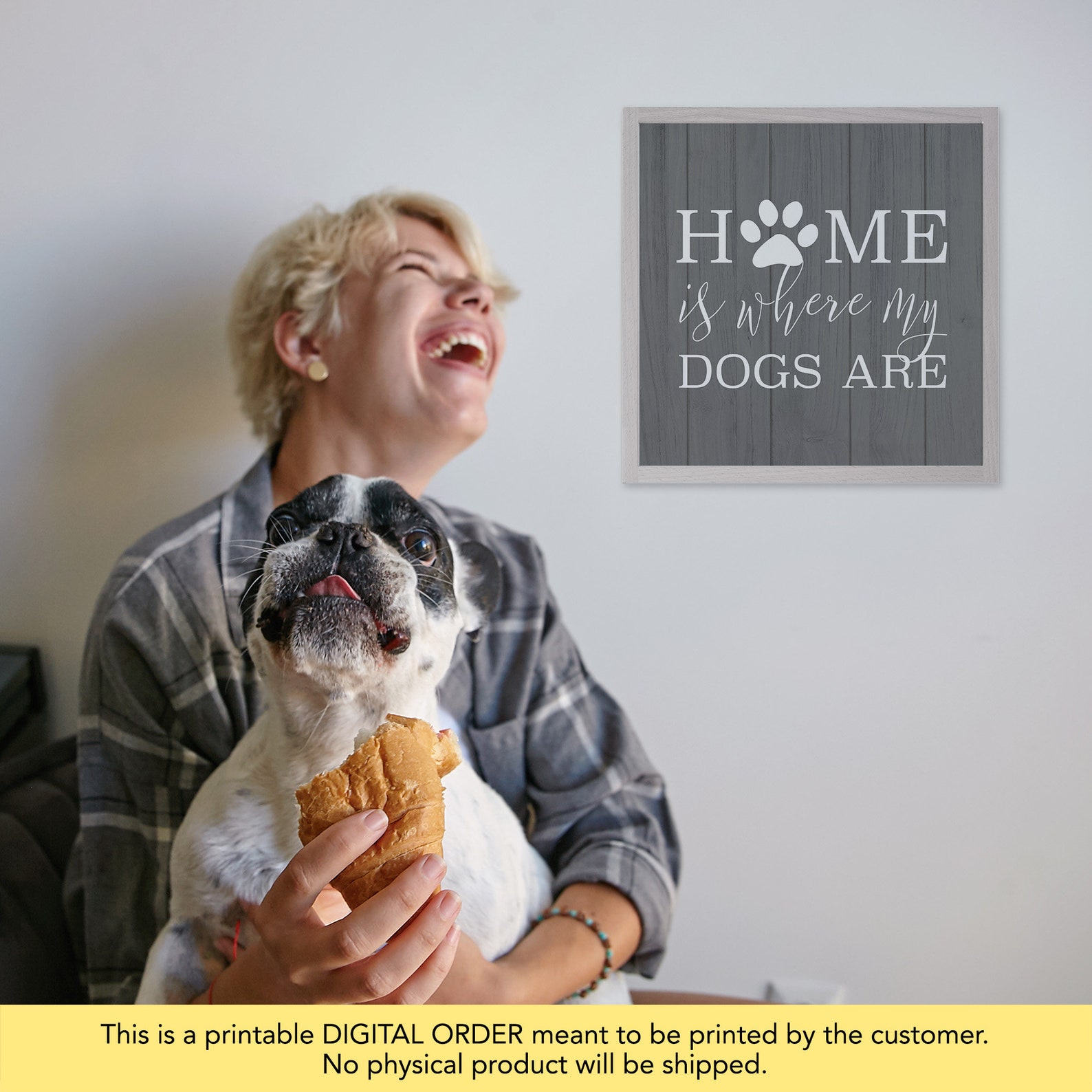 Home is Where My Dogs Are Dog Farmhouse Sign Dogs Home Sign | Etsy