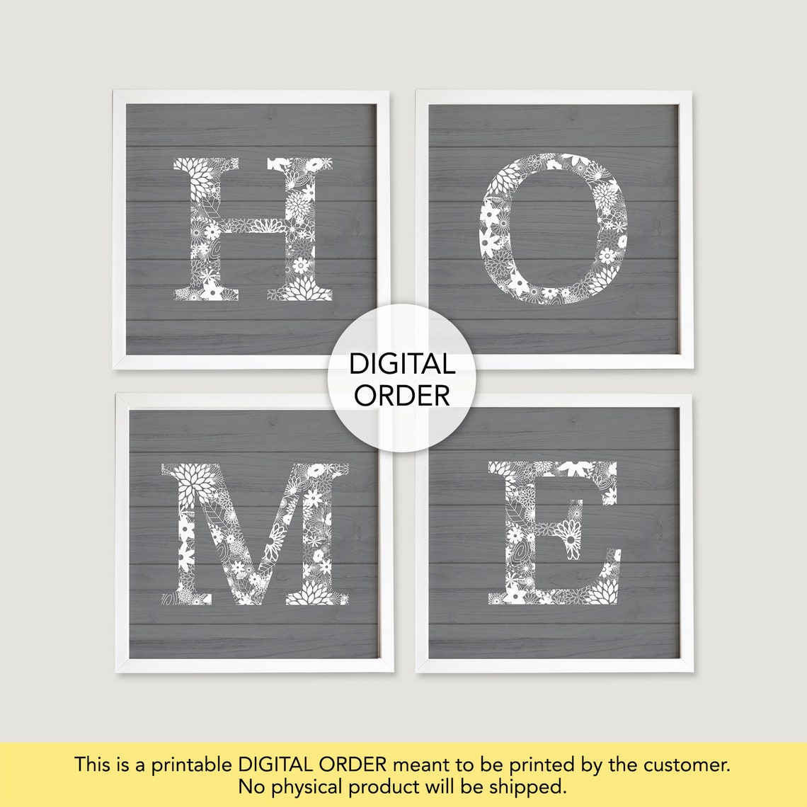 Letters for Wall Decor Home Wood Letters Set of 4 Wooden | Etsy