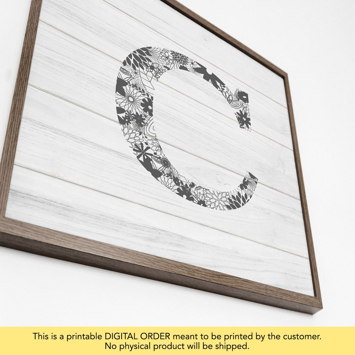 C Wall Decor Letter C Letter C Print Letter C Decor | Etsy