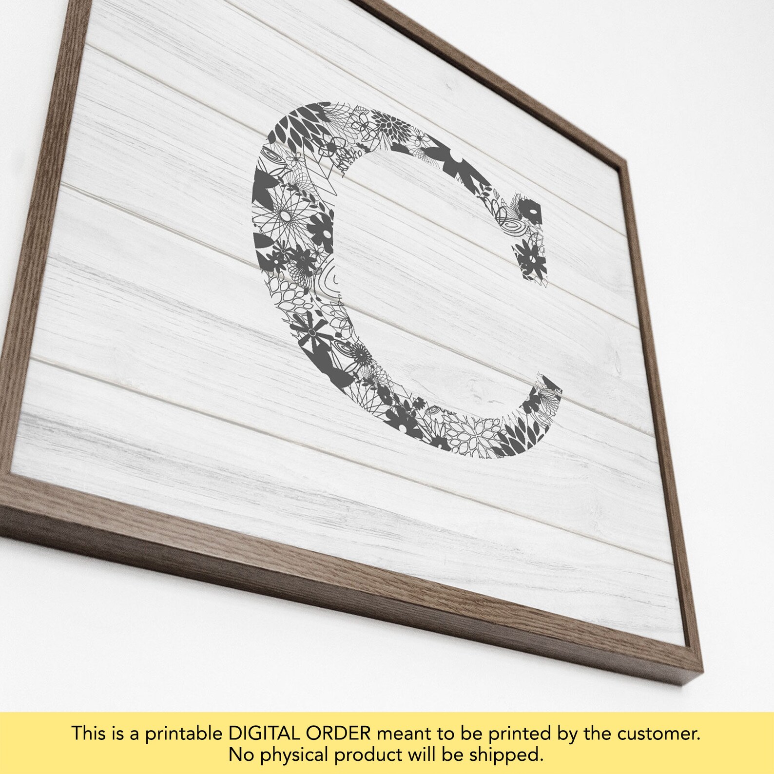 C Wall Decor Letter C Letter C Print Letter C Decor | Etsy