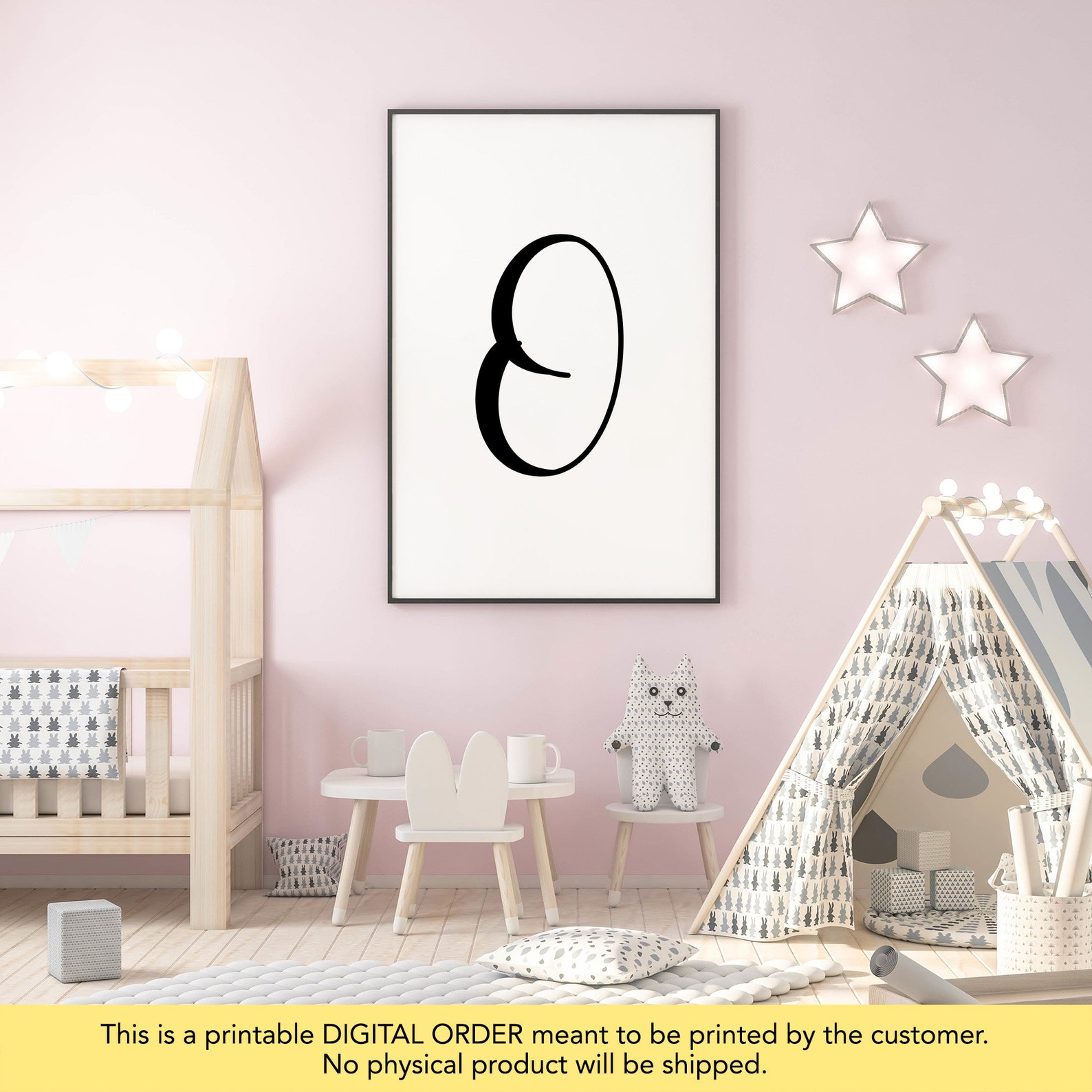 Letter O Print, Printable Letter O, Letter O Poster, Letter O Decor ...