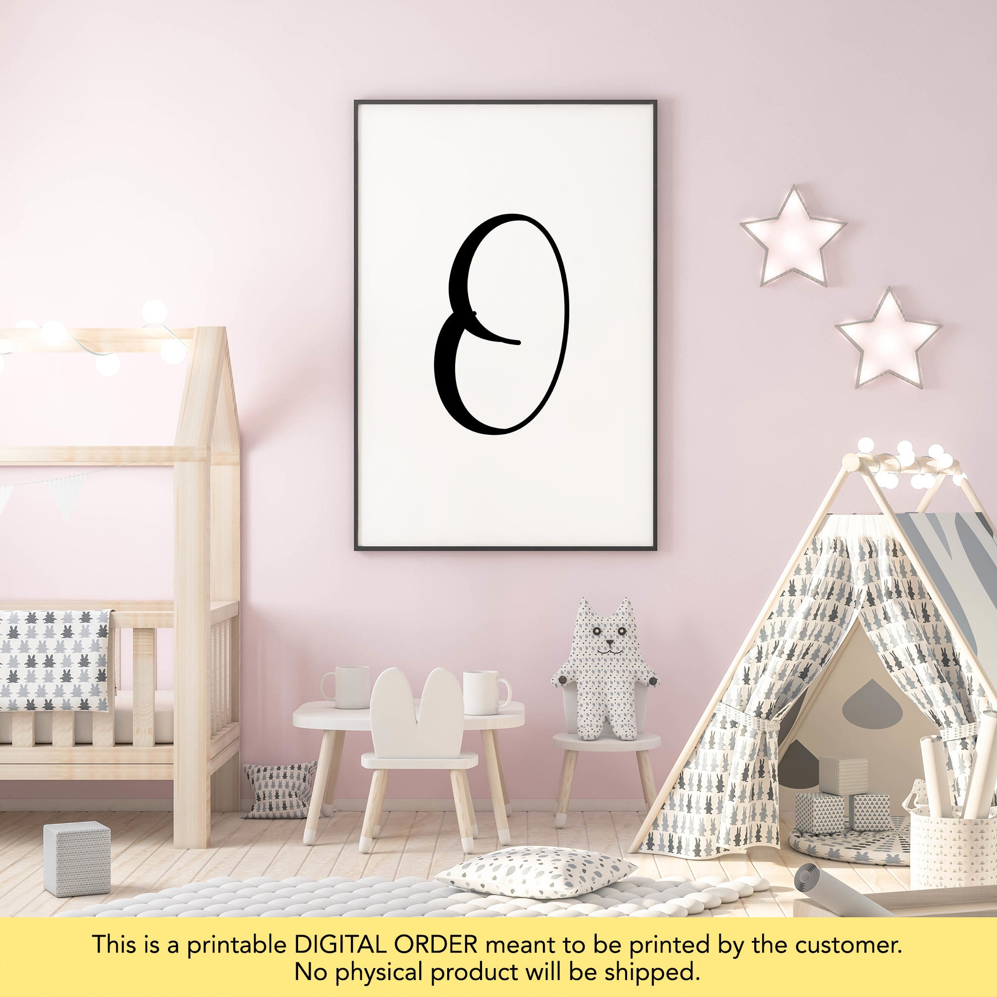 Letter O Print Printable Letter O Letter O Poster Letter O - Etsy