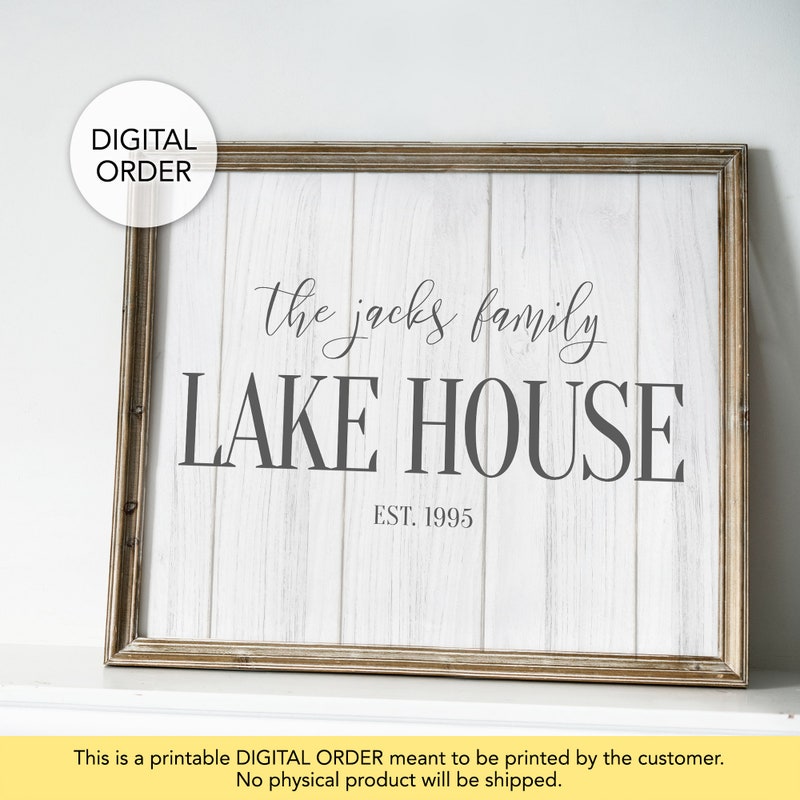 Lake Cottage Sign - Etsy