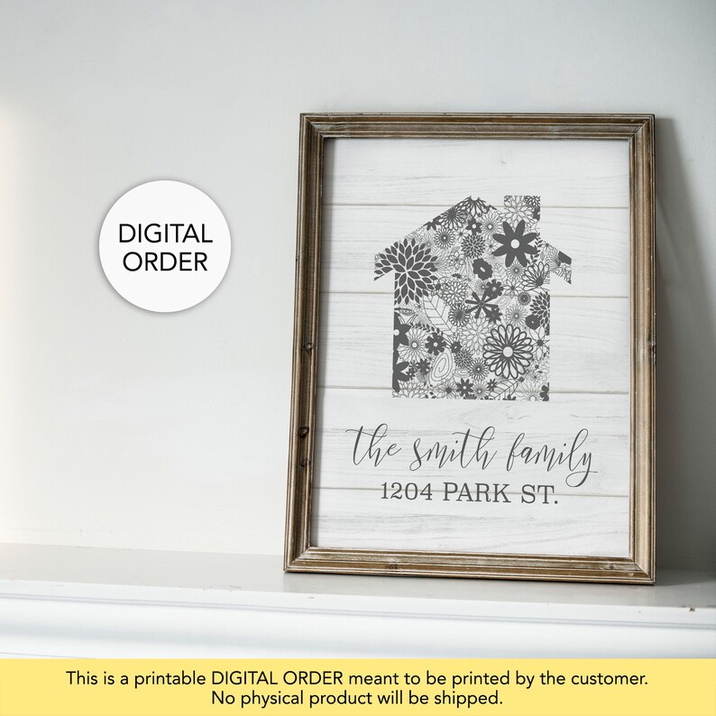 Our First Home Sign New House Printable New Home Address - Etsy