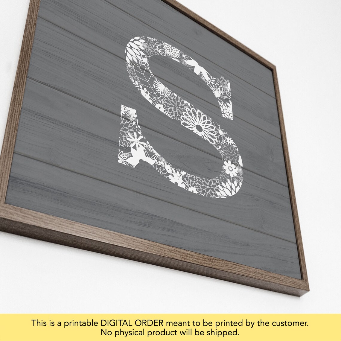 Letter S Wall Decor Farmhouse Letter S Rustic Letter S Wood | Etsy