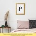 P Initial Print, Printable Letter P, P Wall Decor, Letter P Print ...