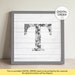 Wood Letter T, Printable Letter T, Rustic Letter T, Farmhouse Letter T ...