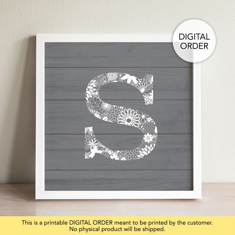 Letter S Wall Decor Farmhouse Letter S Rustic Letter S Wood - Etsy