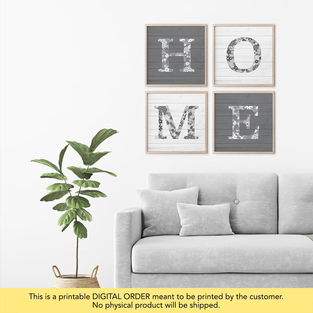 Letters for Wall Decor, Home Wood Letters Set of 4, Wooden Letters for ...