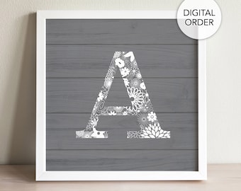 Single Vintage Letter A Vintage Letter Digital - Etsy