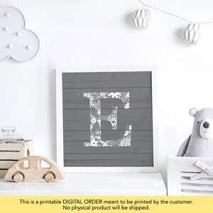 Letter E Wall Decor, Letter E Print, Printable Letter E, Wood Letter E ...
