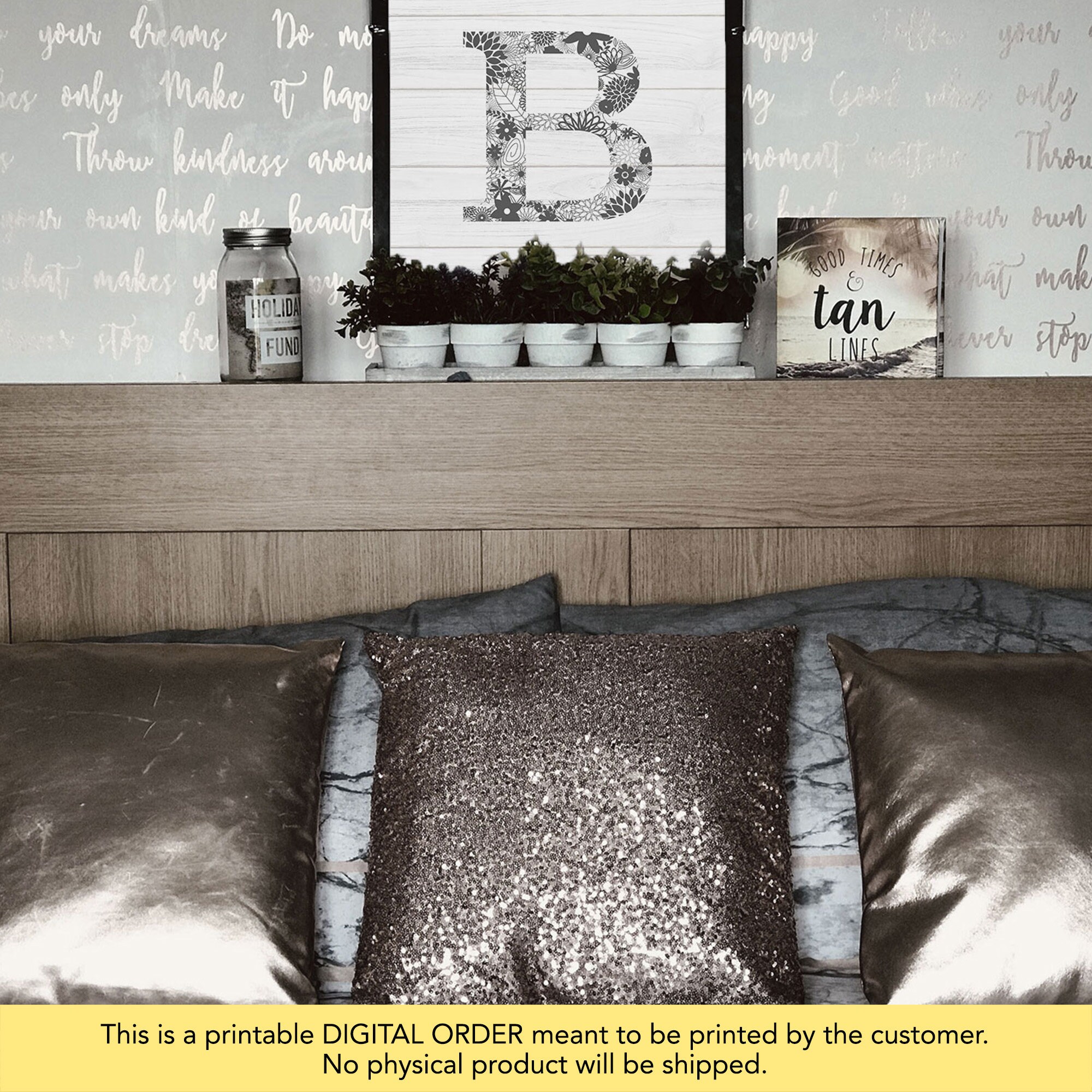 Letter B Wall Decor Letter B Letter B Print Letter B - Etsy