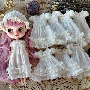 Blythe Two Piece Set, Blythe Vintage Dress, Blythe White Dress, Neo ...