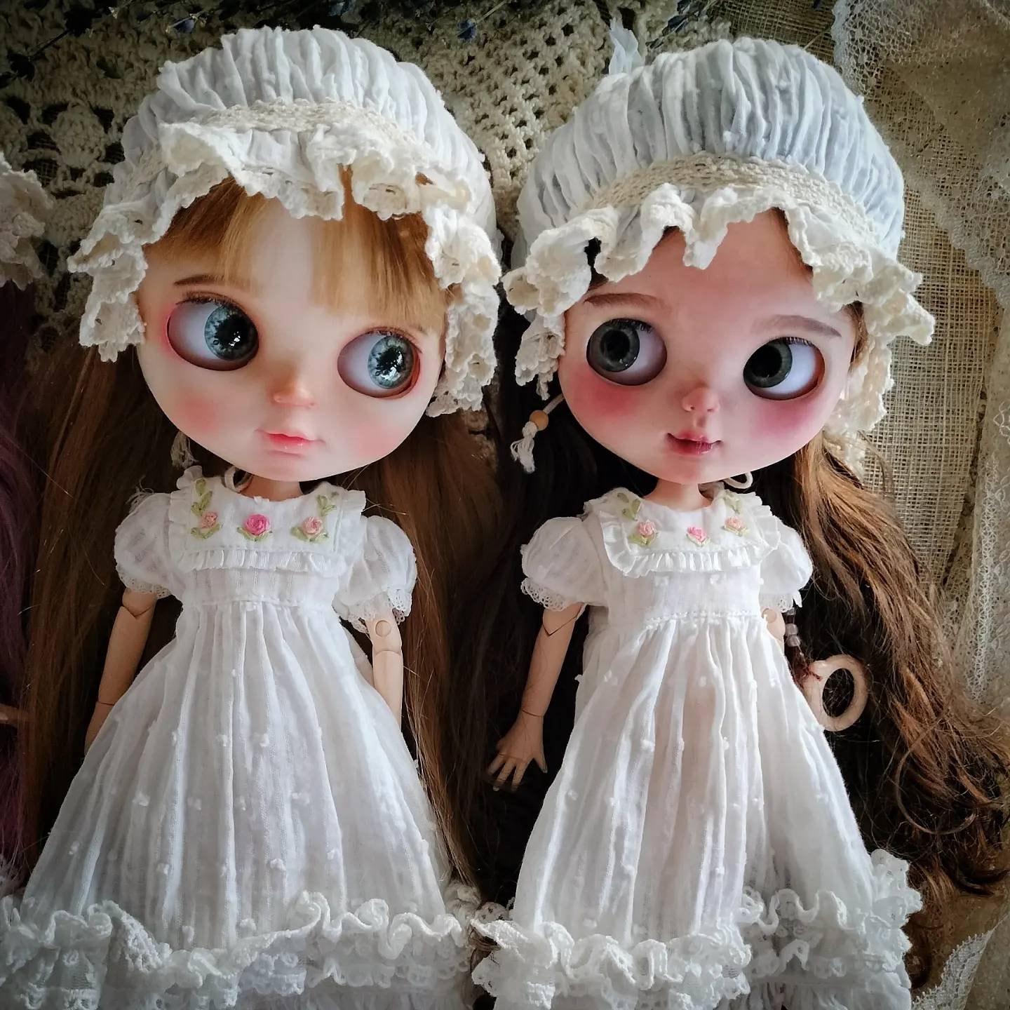 Blythe Two Piece Set Blythe Vintage Dress Blythe White - Etsy