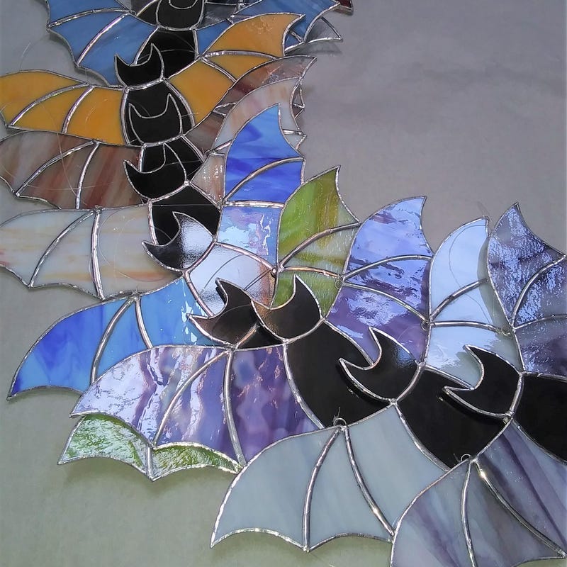 Stained Glass Bats - Etsy