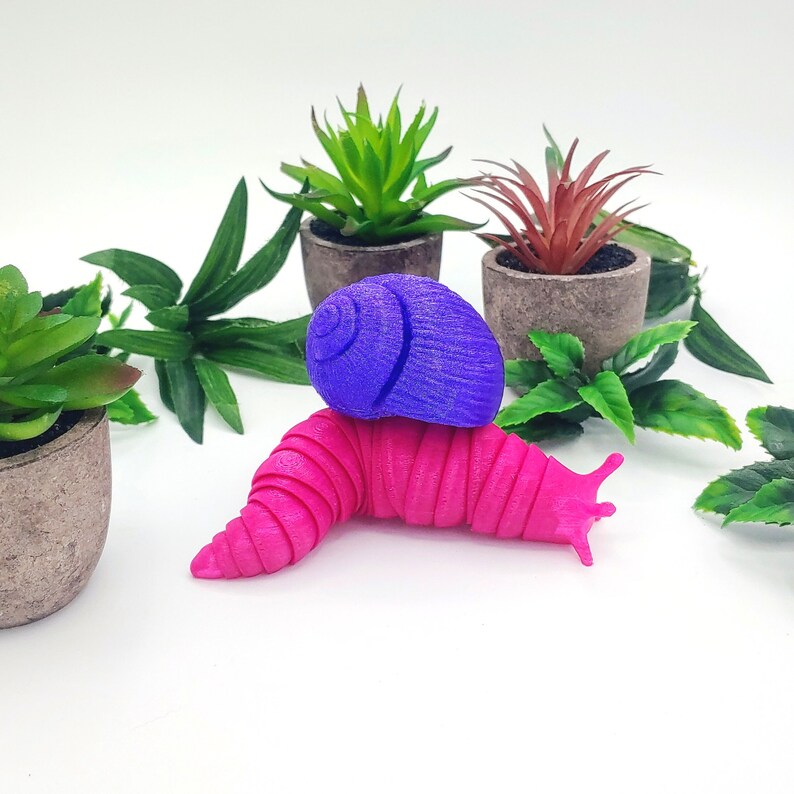 Snail Flexi/articulated Sensory ASMR Animal Desk Figures Stim - Etsy UK