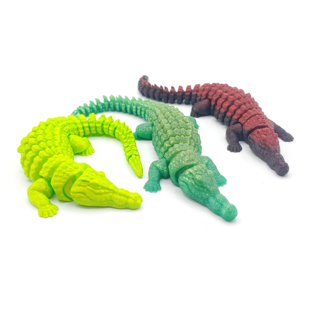 Alligator Flexi Articulated Fidget Sensory ASMR Animal Desk Toys - Etsy