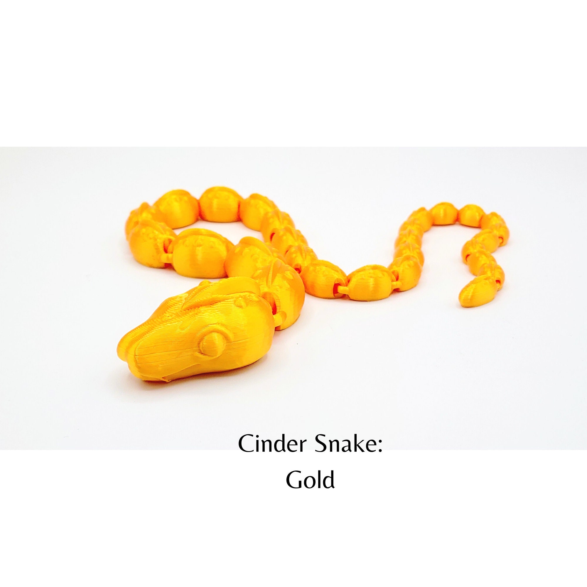 Cinder Snake Flexi Articulated Fidget Stim Sensory ASMR Animal - Etsy