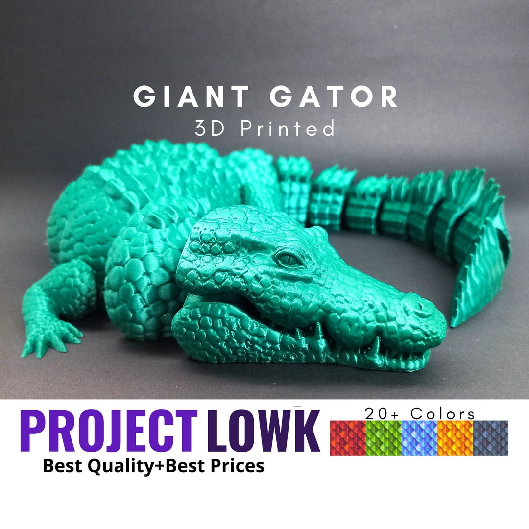 Giant Gator Flexi Articulated Alligator Desk Toys Gifts - Etsy