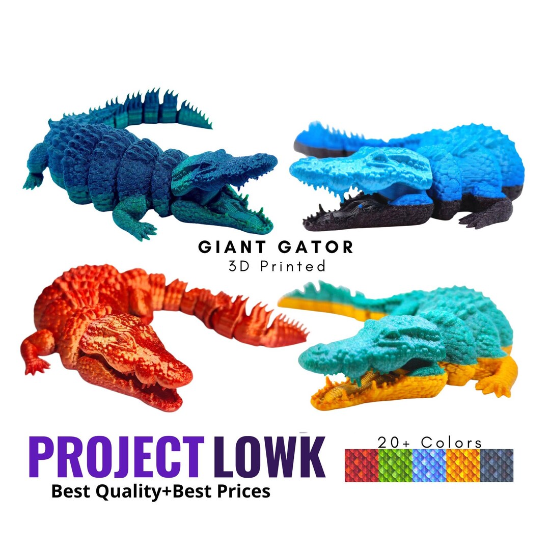 Giant Gator Flexi Articulated Alligator Desk Toys Gifts - Etsy