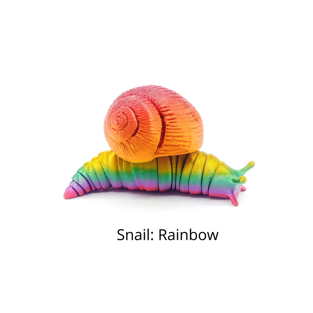 Snail Flexi/articulated Sensory ASMR Animal Desk Figures Stim - Etsy UK