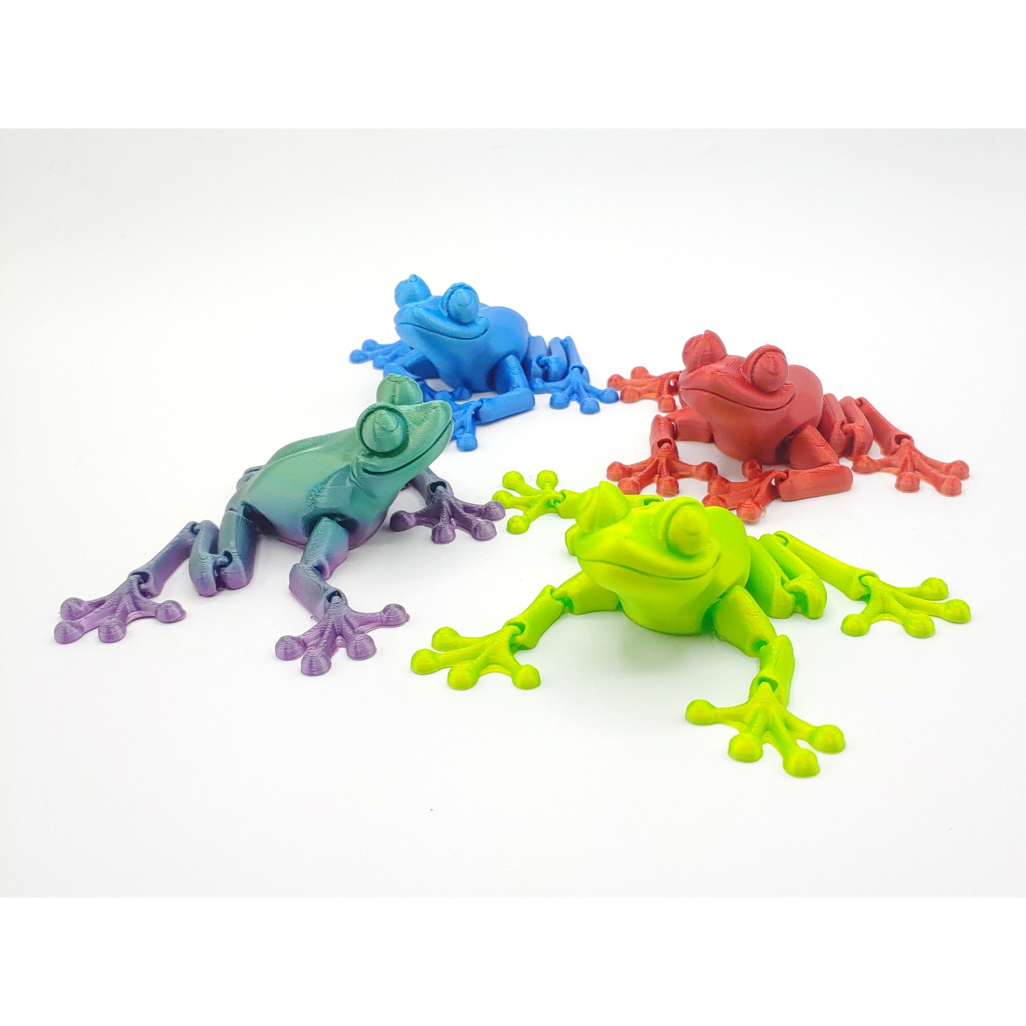 Frog Flexi/articulated Sensory Stim ASMR Animal Desk Figures Fidget ...