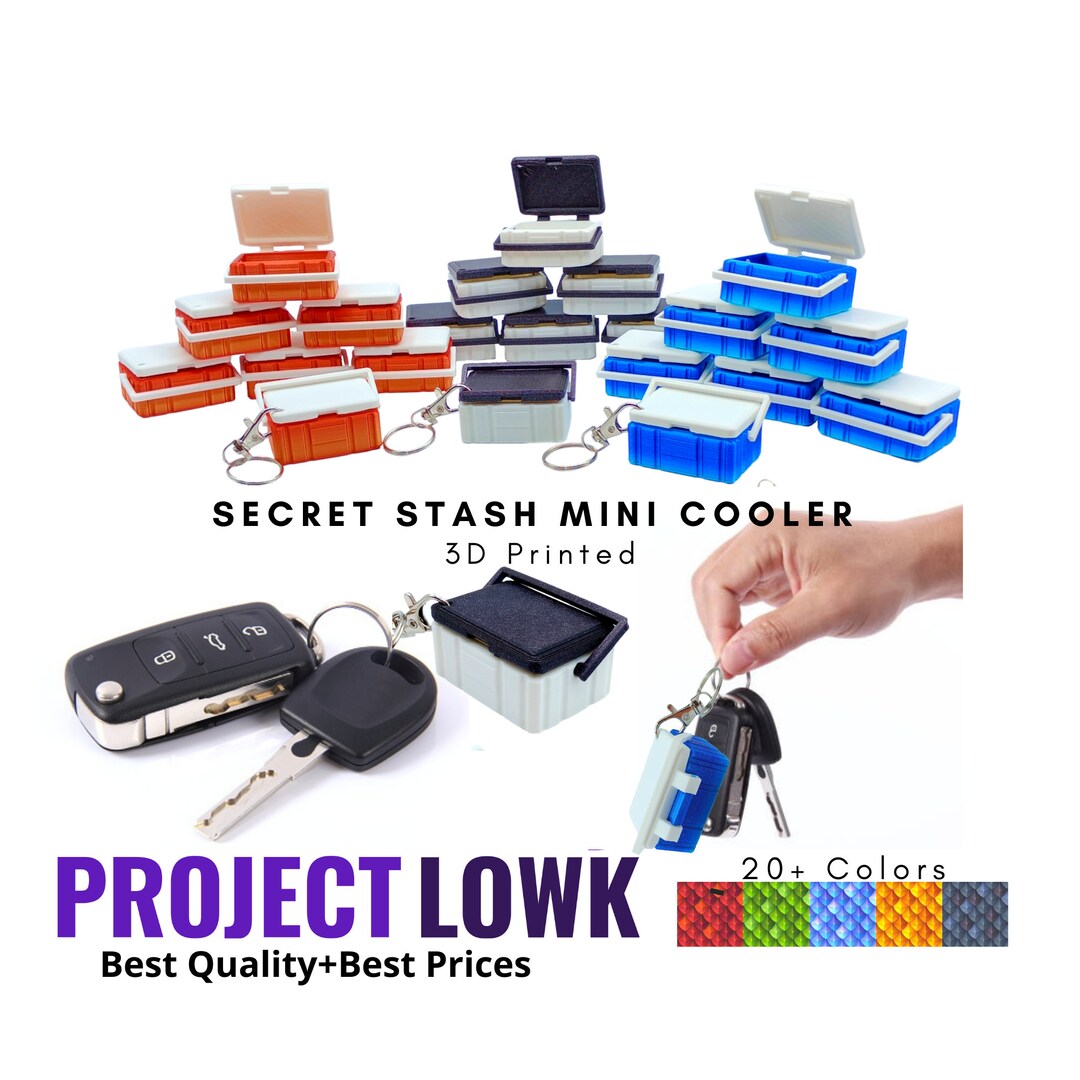 Secret Stash Mini Cooler Keychain | Ice Box Keychain | Mini Cooler ...