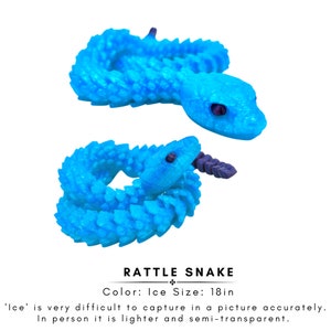 Flexi Articulated Rattle Snake Desk Toys Gifts Dragons - Etsy