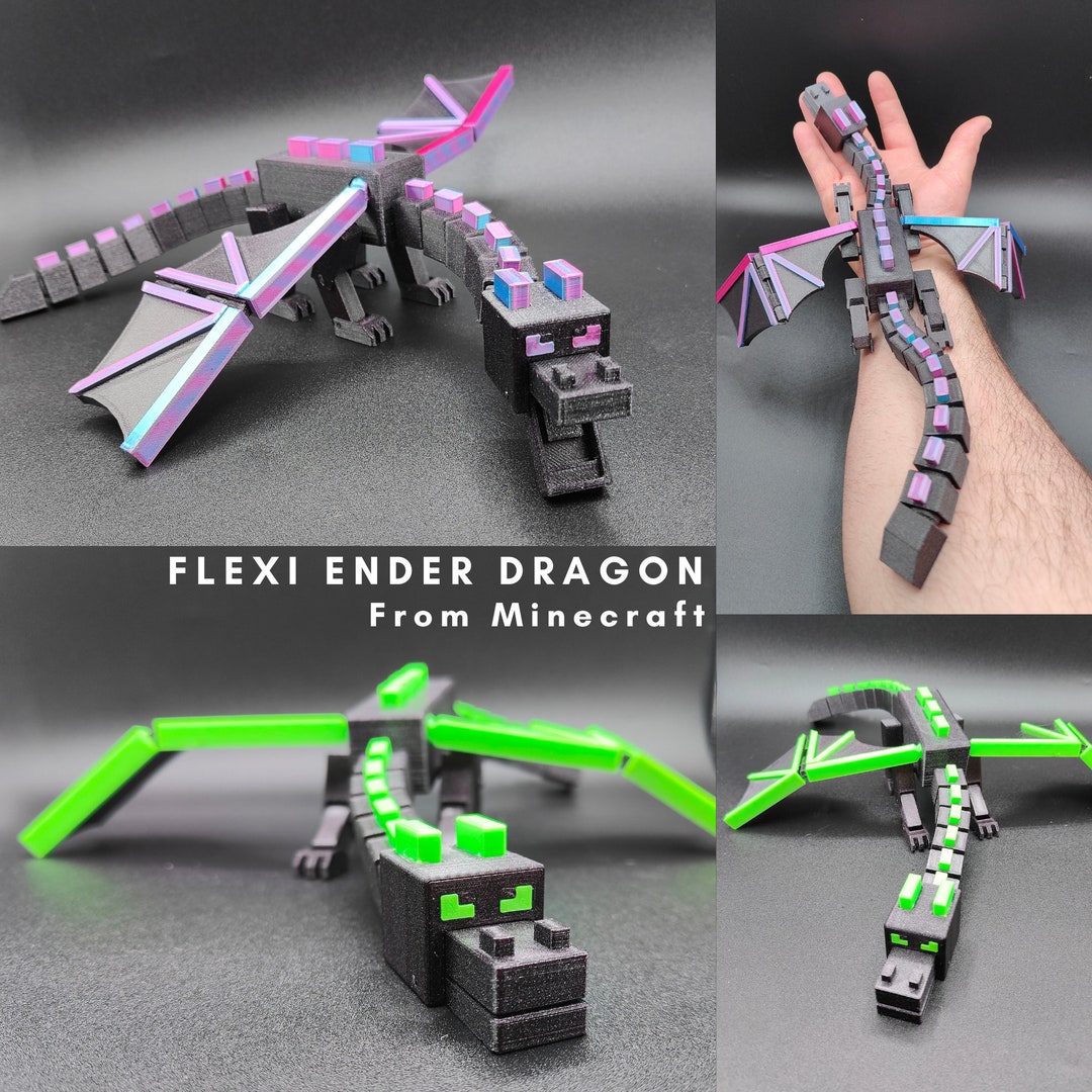 Flexi Ender Dragon | Minecraft Dragon Toys | Ender Dragon 3d Print ...