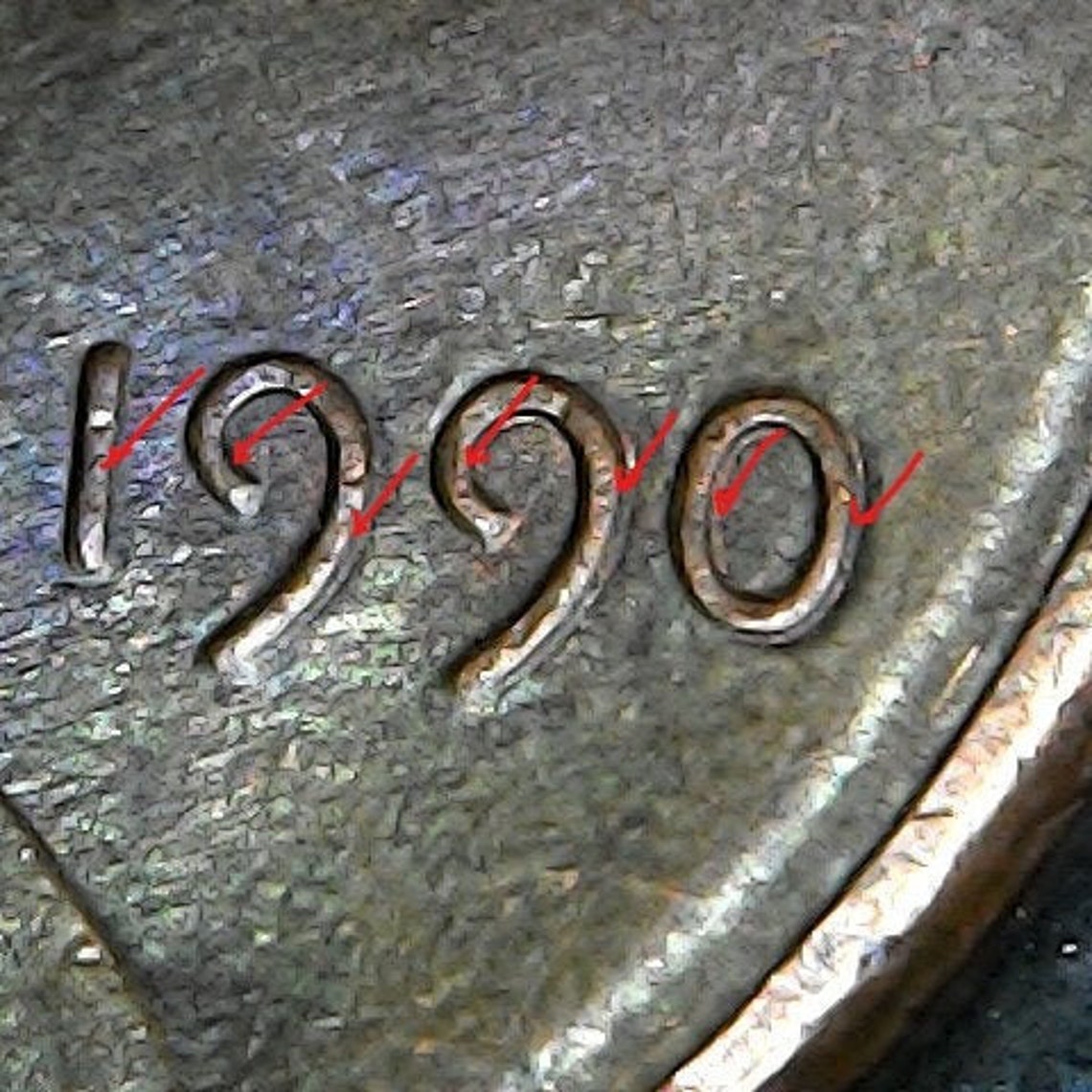 1990 Wide AM Doubled Observe and Reverse, FG G/G/G - Etsy