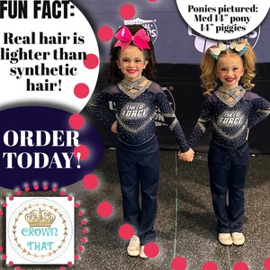 Crownthat “cheer Ponytails for Your Cheer Princess”! Don’t Let Your ...