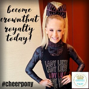 Crownthat “cheer Ponytails for Your Cheer Princess”! Don’t Let Your ...