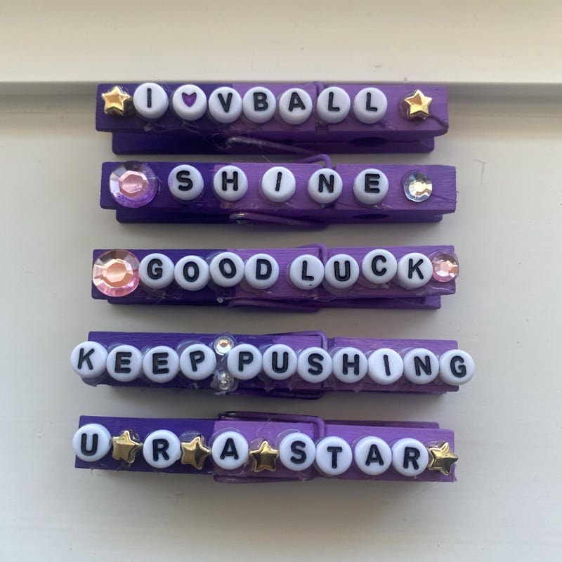 Volleyball Clothespins - Etsy