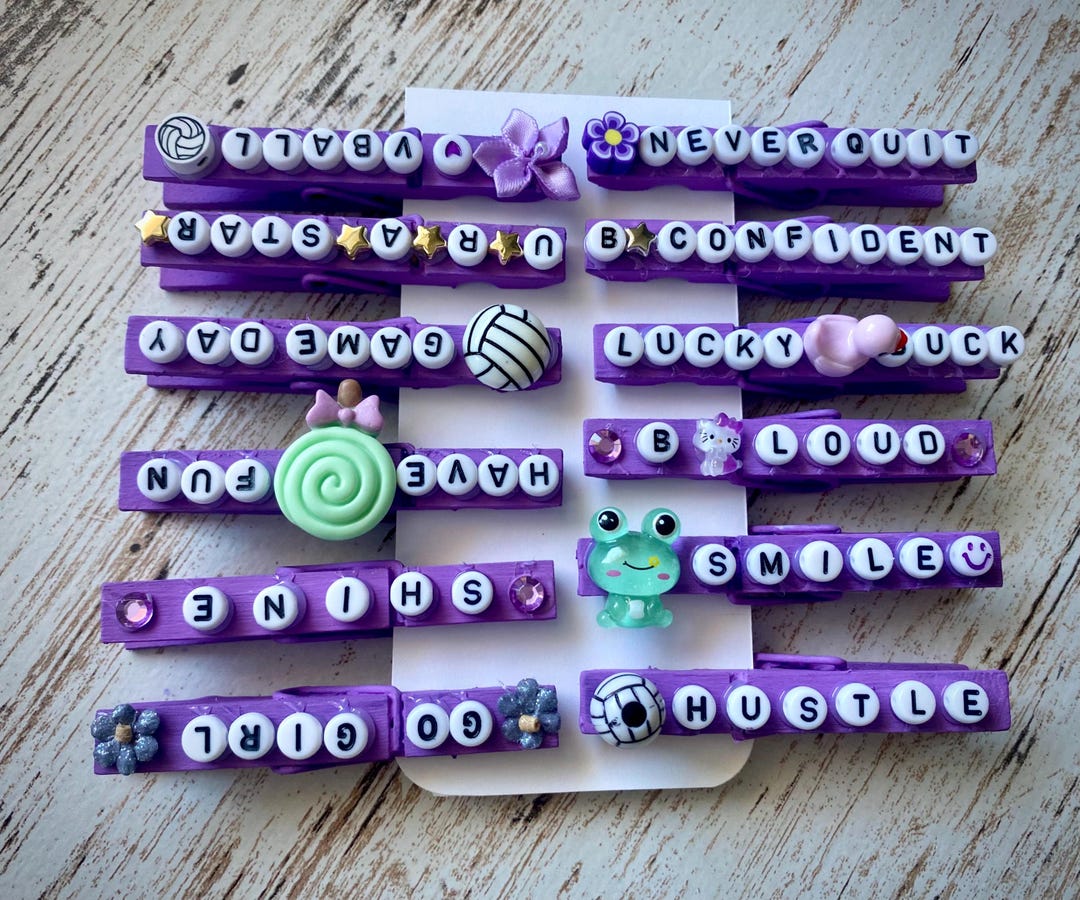 Custom Sports Clip Me Motivational Pins - Etsy