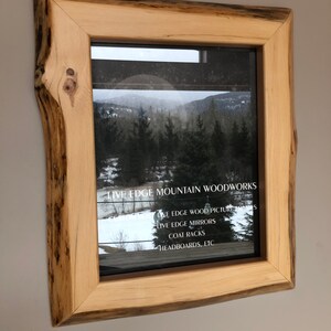 Live Edge Wood Picture Frame Home Decorrustic Frame Wall - Etsy Canada