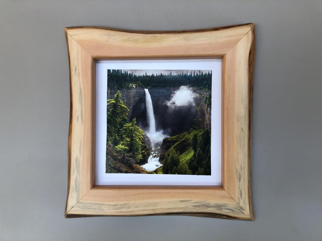 Live Edge Wood Frame, Home Decor,rustic Frame, Wall Decor 10"x10" - Etsy