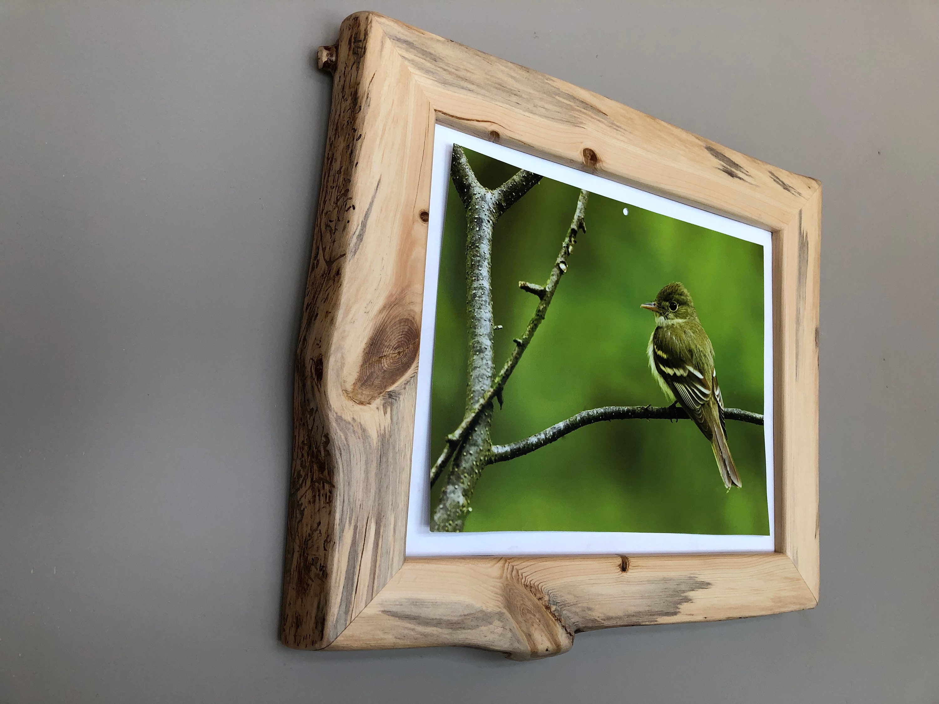 Live Edge Wood Picture Frame Home Decor Rustic Framewall - Etsy