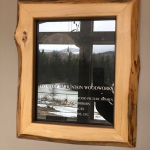 Live Edge Wood Picture Frame Home Decorrustic Frame Wall - Etsy Canada