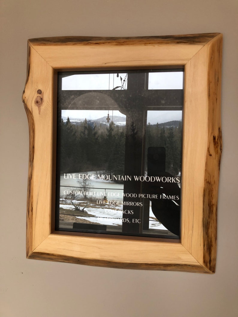 Live Edge Wood Picture Frame Home Decorrustic Frame Wall - Etsy Canada