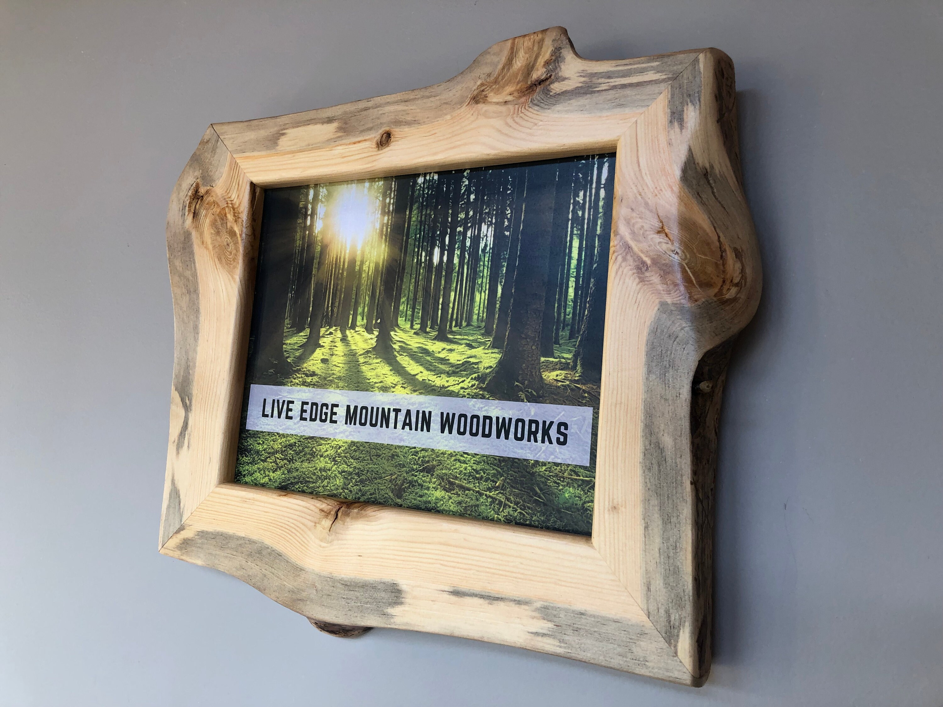 Live Edge Wood Frame, Home Decor,rustic Frame, Wall Decor 8x10 Inches ...