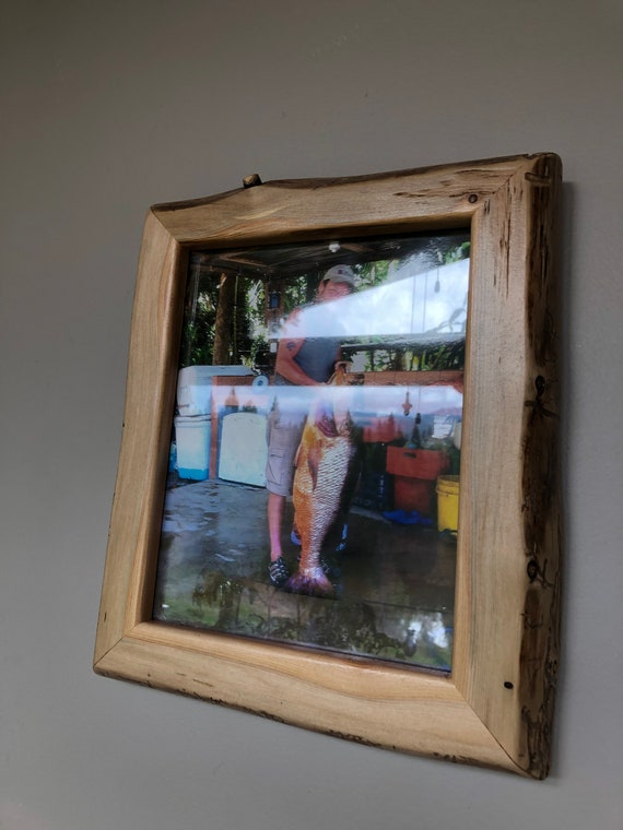 Live Edge Wood Picture Frame Home Decorrustic Frame Wall - Etsy Canada