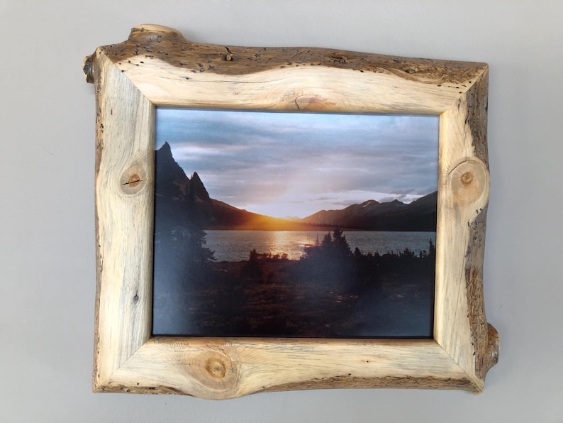 Live Edge Wood Frame, Home Decor,rustic Frame, Wall Decor 8x10 Inches ...