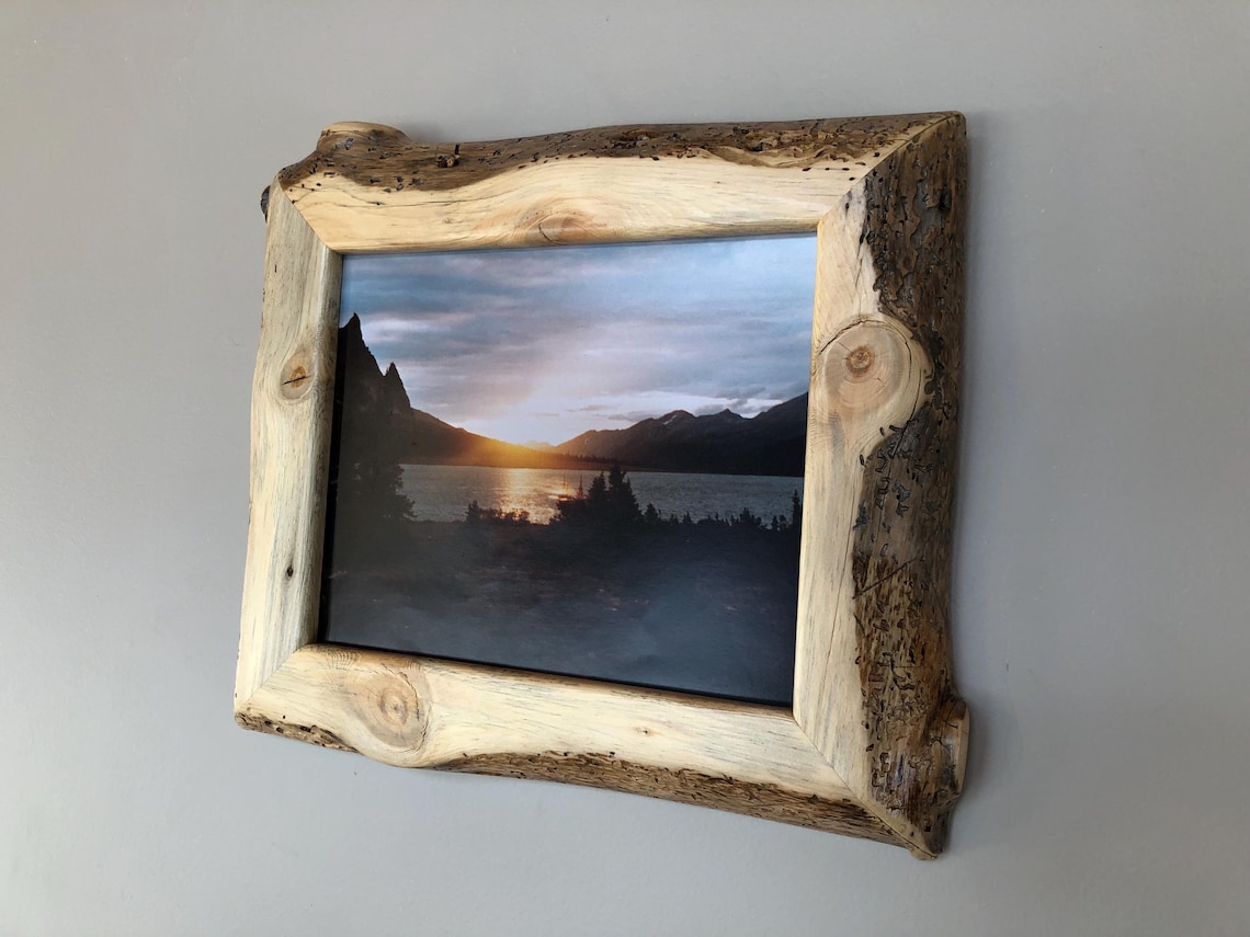 Live Edge Wood Frame, Home Decor,rustic Frame, Wall Decor 8x10 Inches ...