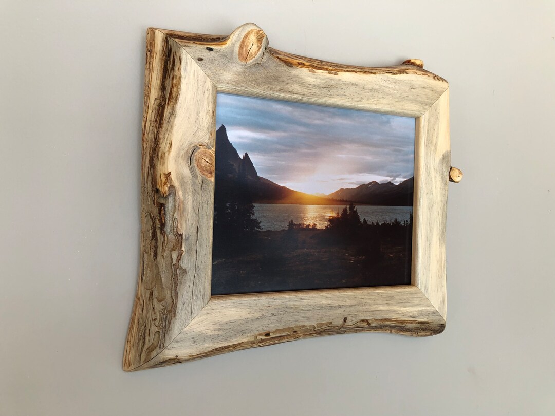 8x10 Live Edge Picture Frame Handmade Rustic Decor Wall - Etsy UK
