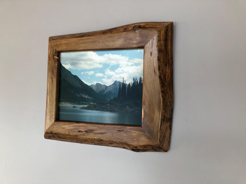 Live Edge Wood Picture Frame Rustic Decor Wall Hangings Home Decor 8x10 ...